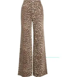 DAZE Far Out High Waist Wide Leg Jeans - Cool Cat