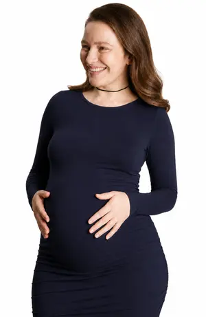 NOM MATERNITY Curve Dress - Dark Navy