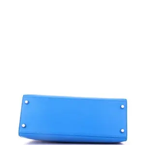 Hermès Kelly Handbag Epsom With Palladium Hardware 28