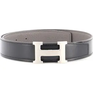 Hermès Constance Reversible Belt Leather Medium - Black