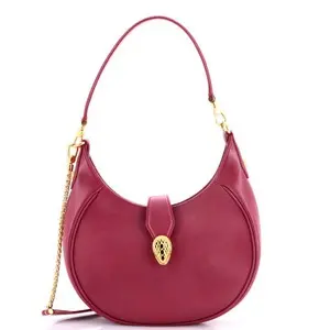 BVLGARI Serpenti Ellipse Crossbody Bag Leather Medium