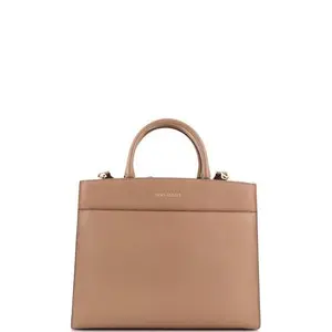 BVLGARI Embellished Logo Tote Bag Leather