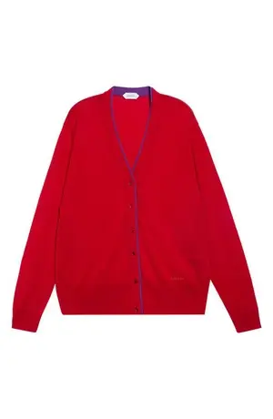 Versace Embroide Wool Blend Cardigan