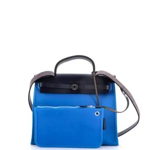 Hermès Herbag Zip Leather And Toile 31