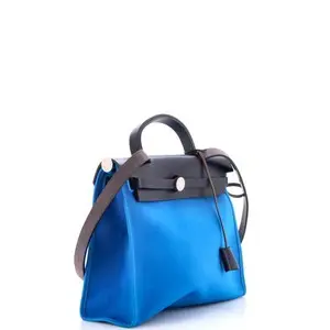 Hermès Herbag Zip Leather And Toile 31