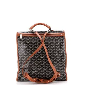 Goyard Saint Leger Briefcase Backpack Coated Canvas