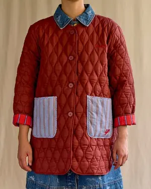 SMWR. BY THE SOMEWHERE CO Royal Match Quilted Jacket