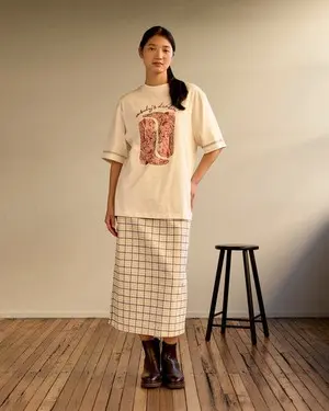 SMWR. BY THE SOMEWHERE CO Nobody's Darlin" Oversized Cotton Tee