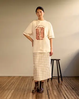 SMWR. BY THE SOMEWHERE CO Nobody's Darlin" Oversized Cotton Tee