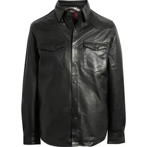 SCHOTT Leather Western Shirt Jacket