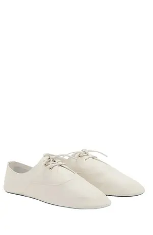 Mango Smooth Leather Flat