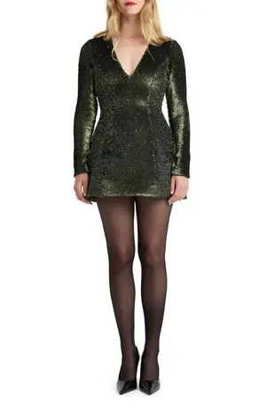 Bardot Eida Long Sleeve Hourglass Minidress