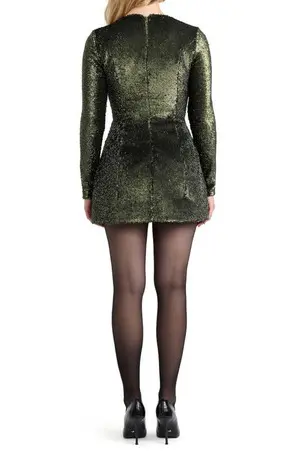 Bardot Eida Long Sleeve Hourglass Minidress