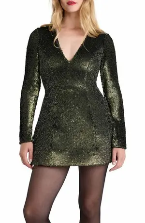 Bardot Eida Long Sleeve Hourglass Minidress