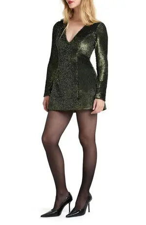 Bardot Eida Long Sleeve Hourglass Minidress