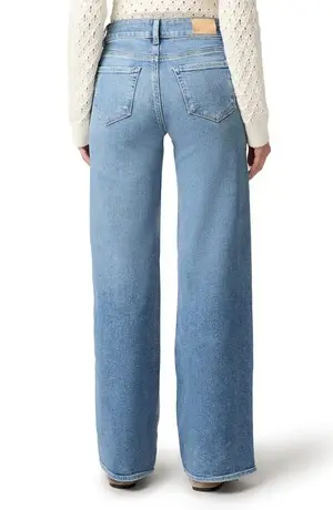 Paige Sasha High Waist Wide Leg Jeans - Arcade