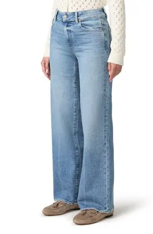 Paige Sasha High Waist Wide Leg Jeans - Arcade