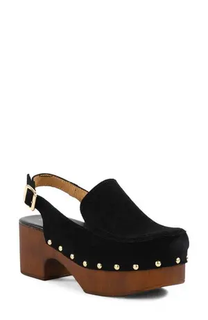 Seychelles Backlot Leather Clog - Black