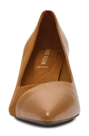 Anne Klein Ravine Pump - Walnut Microsue