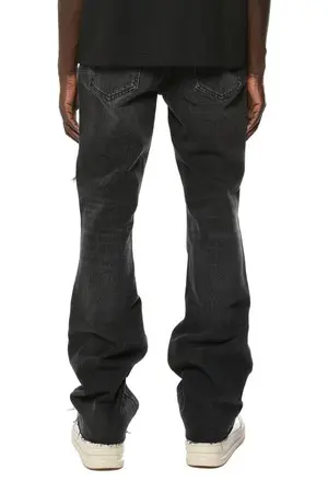 PURPLE BRAND Vintage Heavy Destroy Bootcut Jeans