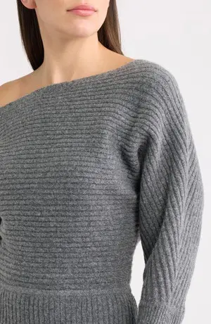 Line & Dot Alta Long Sleeve Rib Maxi Sweater Dress