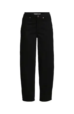 LANDS' END Denim High Rise Barrel Leg Ankle Jeans