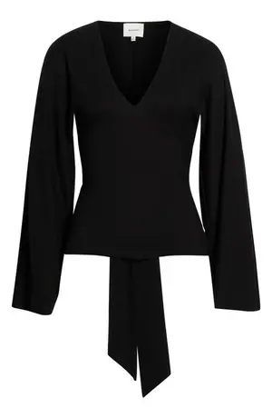 REFORMATION Hadley Tie Waist Knit Top