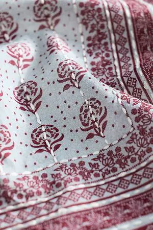TERRAIN Embroidered Stitch Bandana - Wine