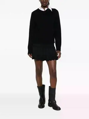Sandro Ruffled-trim Mini Skirt