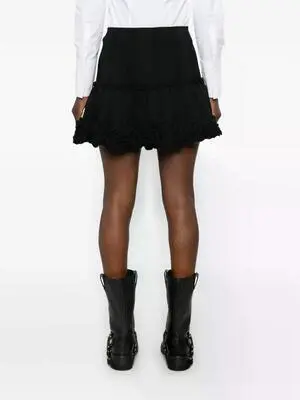 Sandro Ruffled-trim Mini Skirt