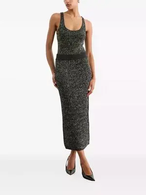 TOCCIN Sheila Sequin-embellished Bodysuit - Black