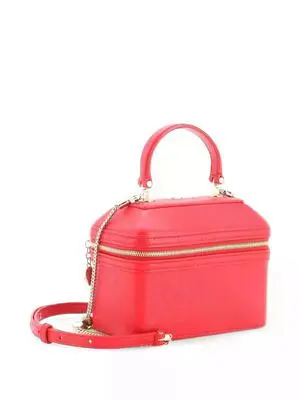BVLGARI Serpenti Forever Top Handle Convertible Vanity Leather Small Satchel