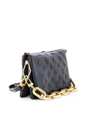 LOUIS VUITTON Coussin Bag Monogram Embossed Lambskin Bb Crossbody Bag
