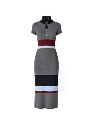 TOCCIN Dasha Striped Knit Midi Dress