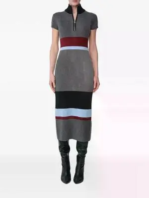 TOCCIN Dasha Striped Knit Midi Dress