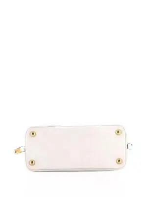 Prada Dual Strap Promenade Bag Saffiano Leather Small Satchel