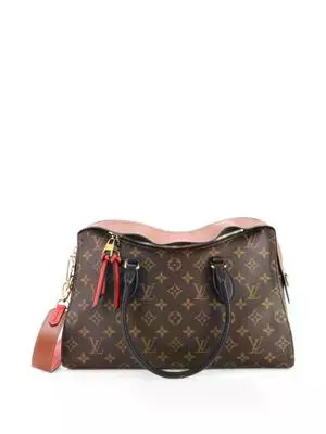 LOUIS VUITTON Tuileries Handbag Monogram Canvas With Leather Satchel