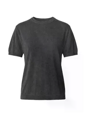 TOCCIN Cary Boxy Wool T-shirt - Grey