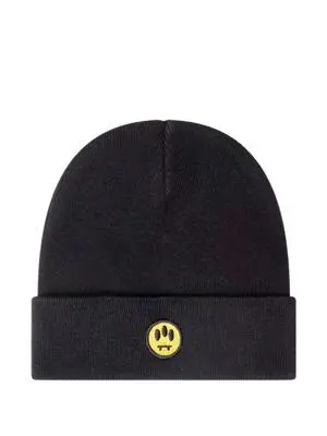 BARROW Logo-patch Beanie Hat - Black