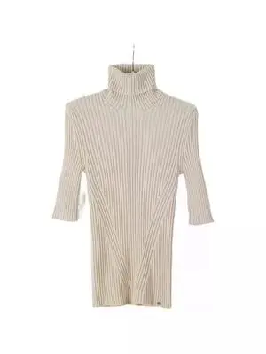 Herno Ribbed-knit Short-sleeve Sweater - Neutrals