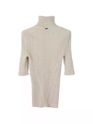 Herno Ribbed-knit Short-sleeve Sweater