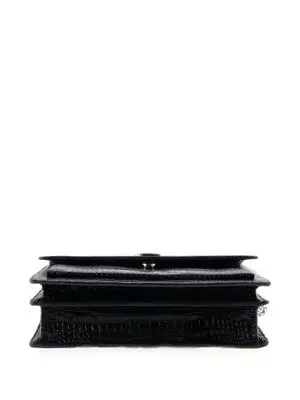 Saint Laurent Sunset Crocodile Embossed Leather Large Crossbody Bag