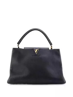 LOUIS VUITTON Capucines Bag Leather Gm Satchel