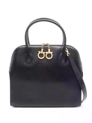 FERRAGAMO 2000s Gancini Tote Bag - Black