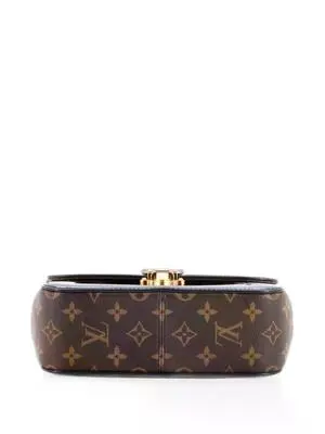 LOUIS VUITTON Cherrywood Handbag Vernis With Monogram Canvas Bb Shoulder Bag