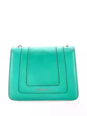 BVLGARI Serpenti Forever Square Shoulder Bag Leather Small Crossbody Bag