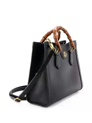 Gucci Diana Nm Bamboo Handle Leather Small Tote Bag