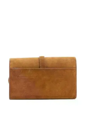 Saint Laurent Classic Monogram Fringe Suede Small Crossbody Bag