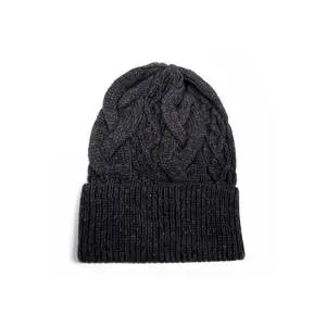 GIGI KNITWEAR Cable Hat In Charcoal - Grey