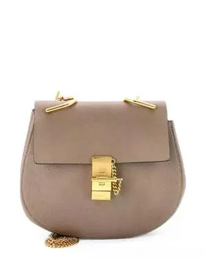 Chloé Drew Leather Mini Crossbody Bag - Brown